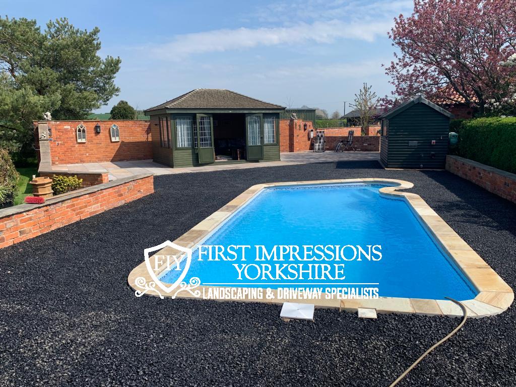 Resin Bound Surfacing for Pool Surrounding Area - First Impressions